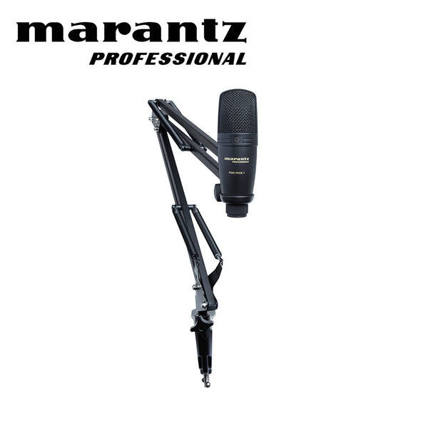 Marantz Pro Pod Pack 1 套裝(USB 電容式錄音室麥克風＋廣播支架+ USB 線) – Mixer Audio